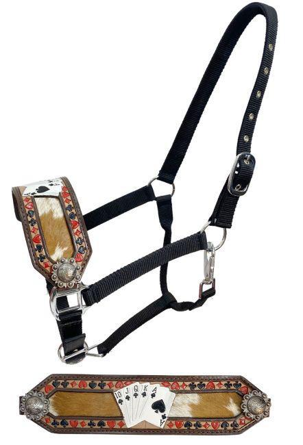 Royal Flush' Black Nylon Bronc Nose Halter – Trails End Western Wear & Tack