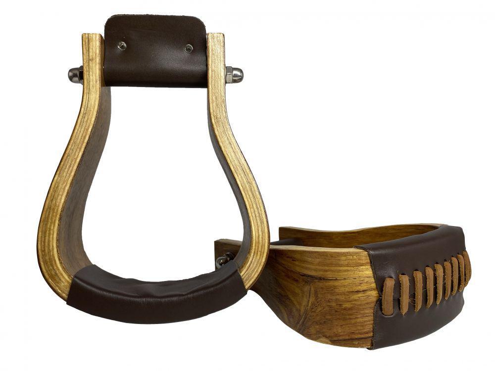 Ashwood wooden stirrups feature 2 3/4" leather tread, 3" neck, and 5 1 ...