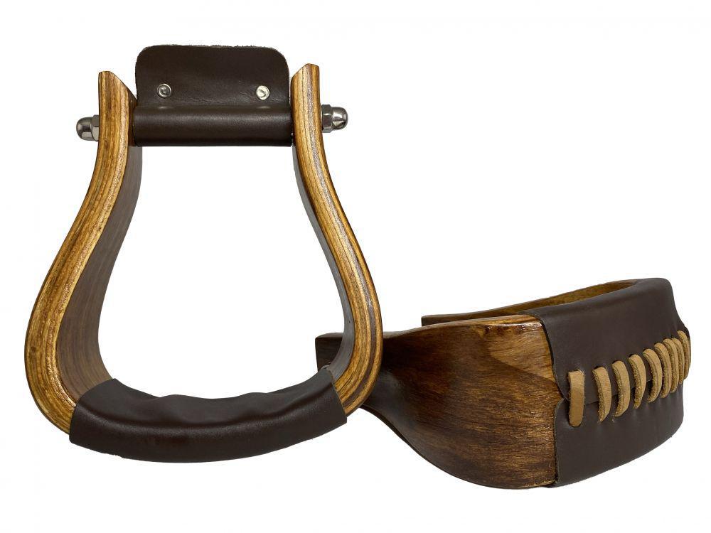 Solid Oak Wooden stirrups – Trails End Western Wear & Tack