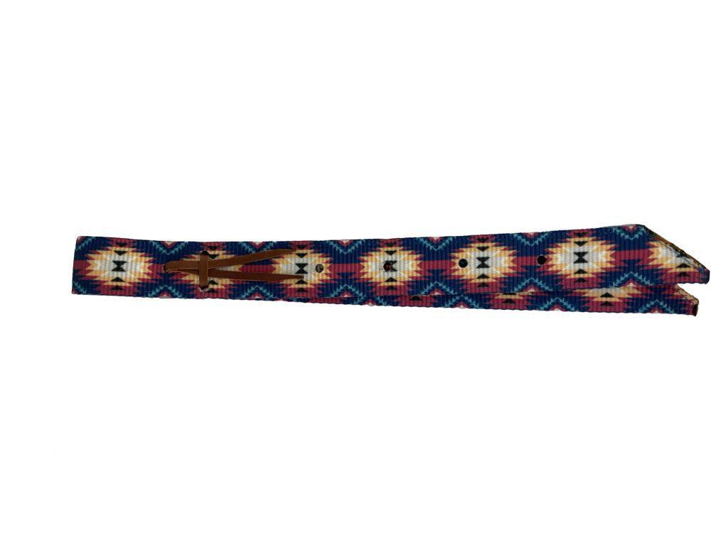 Navy Nylon Off Billet SET with Navajo design – Trails End Western Wear ...