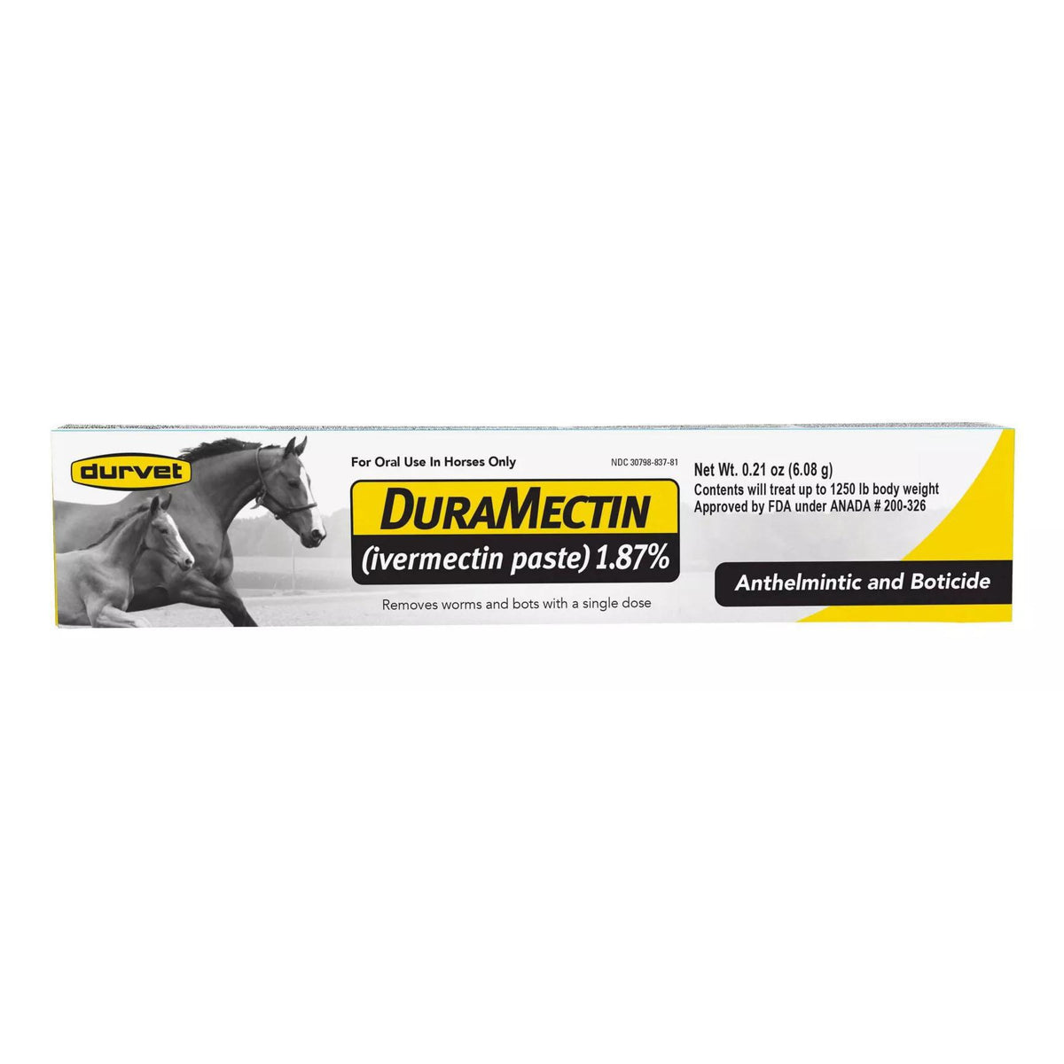 Durvet DuraMectin (Ivermectin) 1.87% Paste – 6.08g Tube – Trails End ...