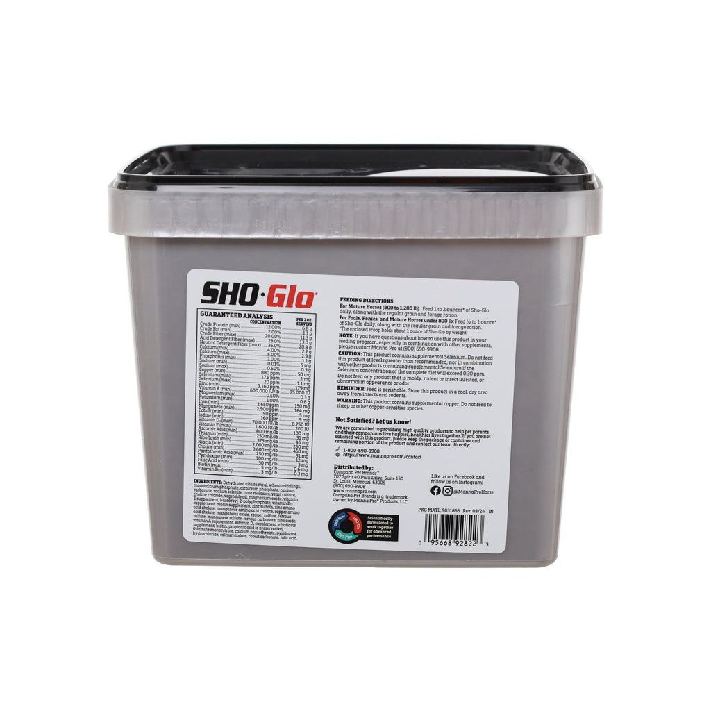 Manna Pro Sho-Glo Pellets - 5 lb – Trails End Western Wear & Tack