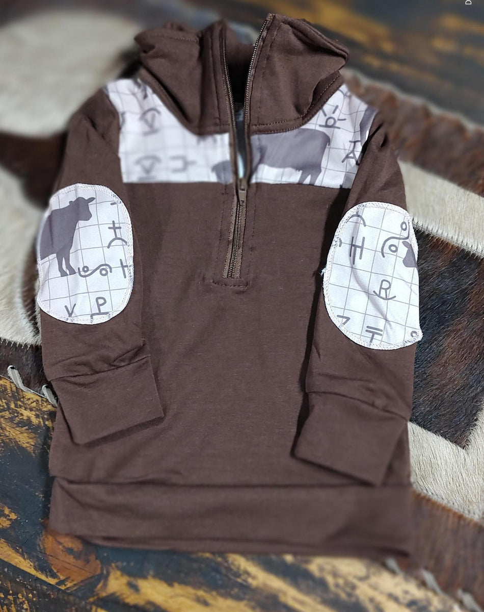 3/4 ZIP COW PRINT PULL OVER – Trails End Western Wear & Tack