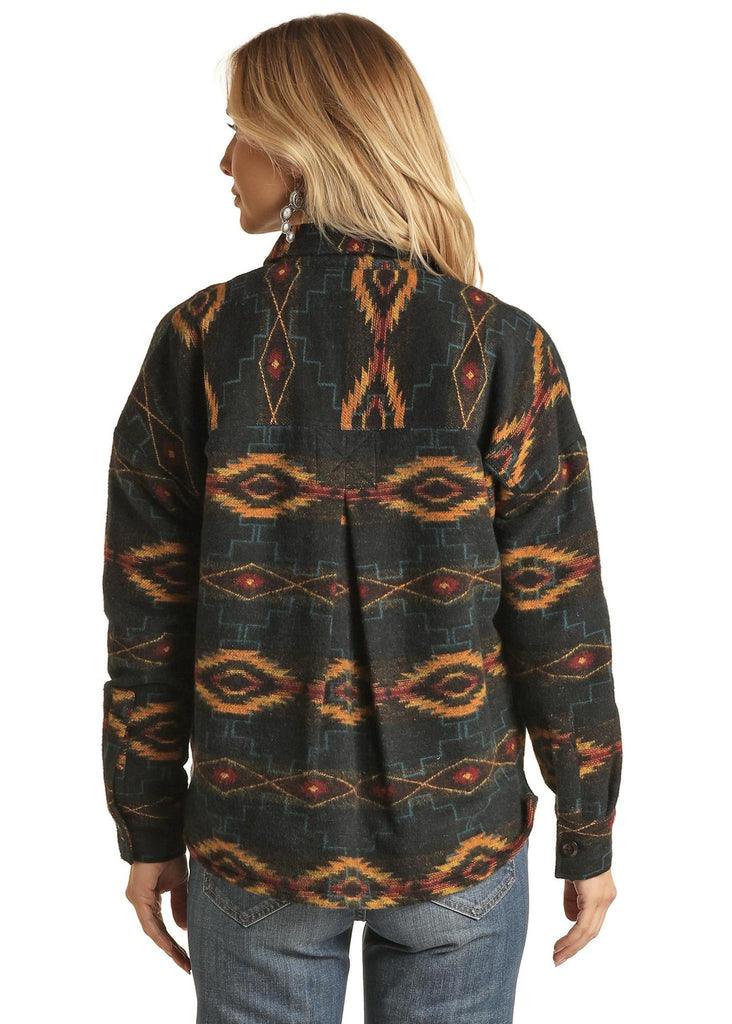 ROCK & ROLL LADIES AZTEC BOXY JACKET – Trails End Western Wear & Tack